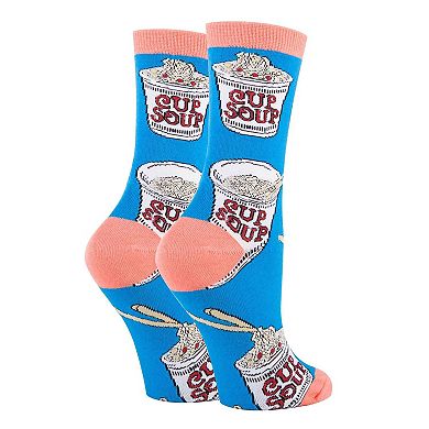 Women's Crew Socks -Cup a Soup