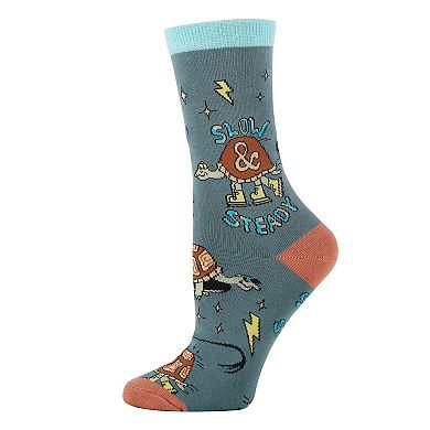 Women's Crew Socks -Slow & Steady