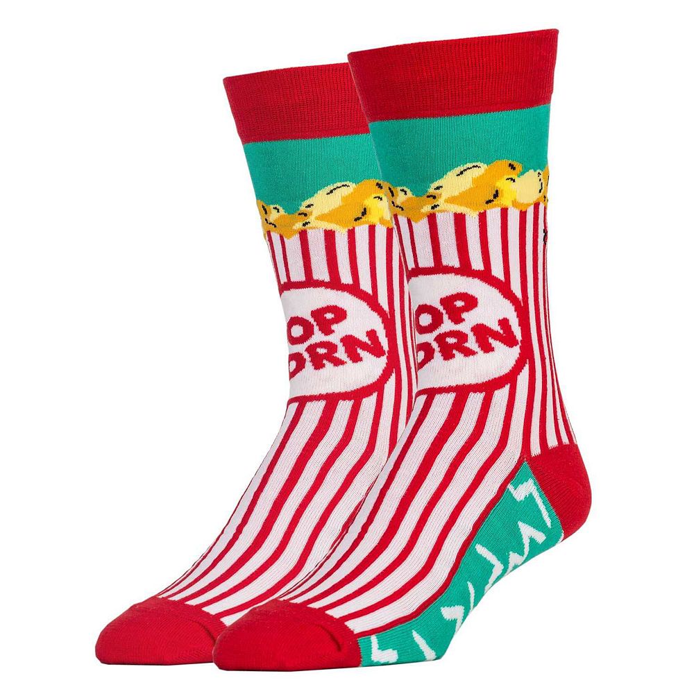 Men's Crew Socks -Box O' Popcorn