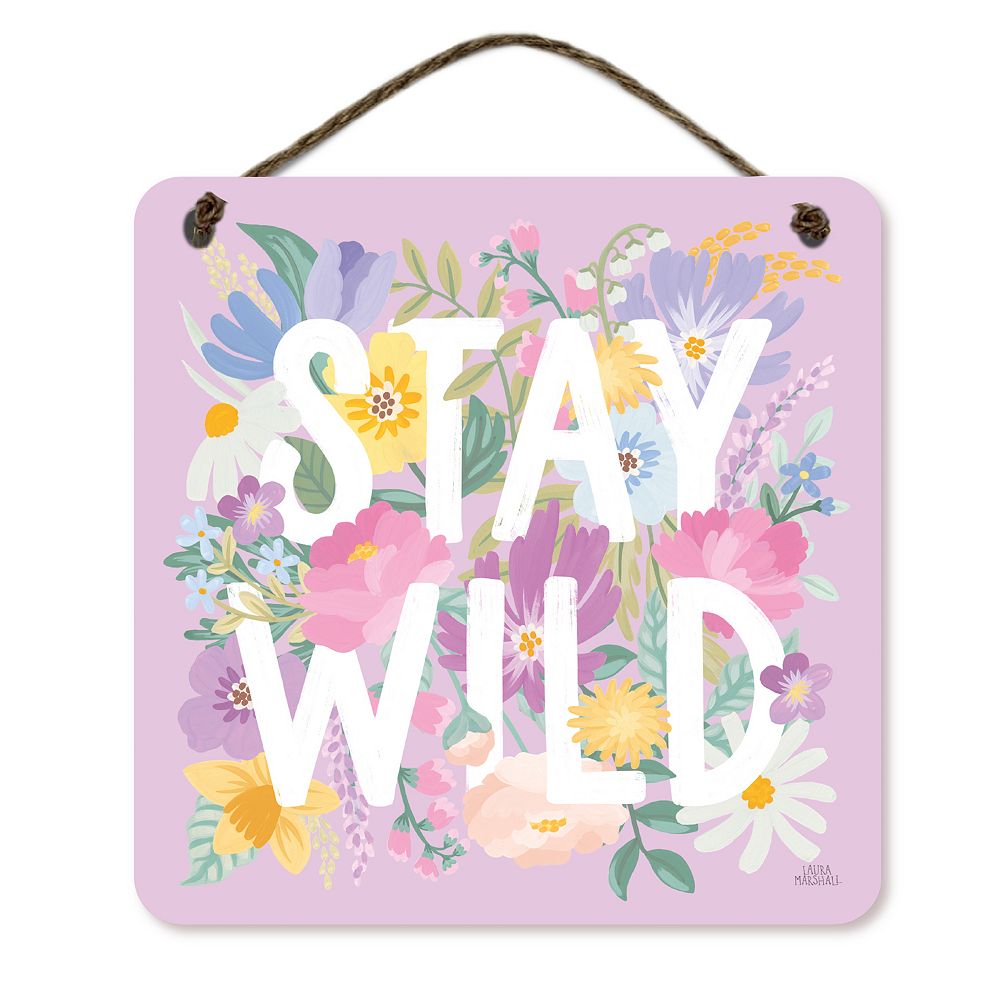 COURTSIDE MARKET Spring Meadow V Sign Wall Decor