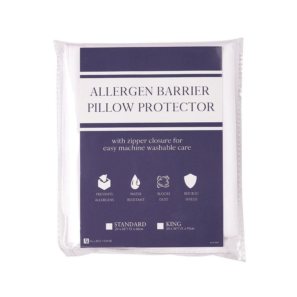 Allied Home Comfort Pure Allergen Barrier Pillow Protector