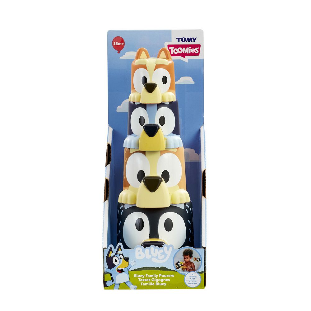 Bluey 4-pc. Family Bath Stacking Cup Toy Pourers