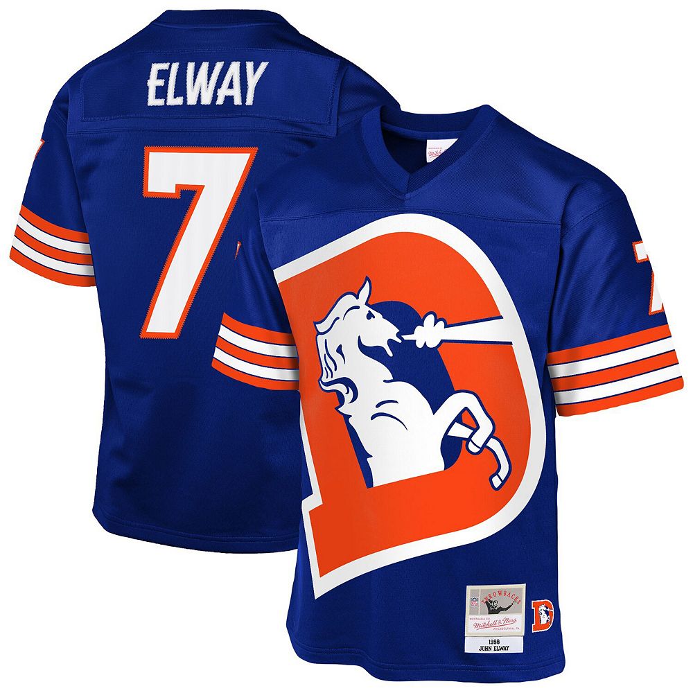 Youth Mitchell & Ness John Elway Royal Denver Broncos 1998 Throwback ...