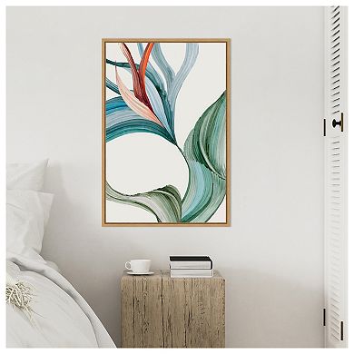Amanti Art Dancing in Color by Alex Black Framed Canvas Wall Art Print