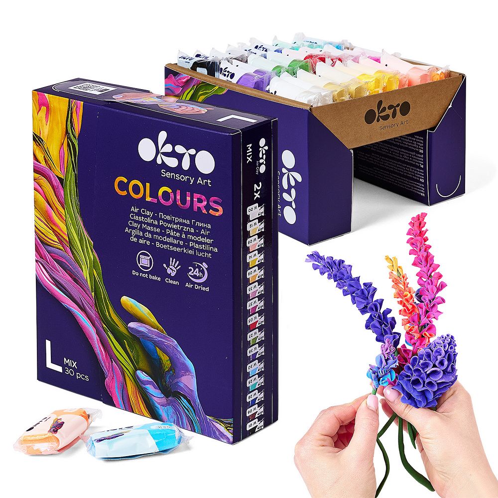 OKTO Air-Dry Clay Compound Mix Colours L Air Clay Compound (nan)