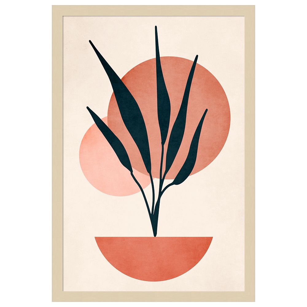 Copenhagen 1978 No 7 by Eins Kubistika Wood Framed Wall Art Print