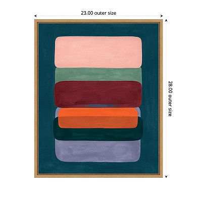 Layered Cake II by Grace Popp Framed Canvas Wall Art Print