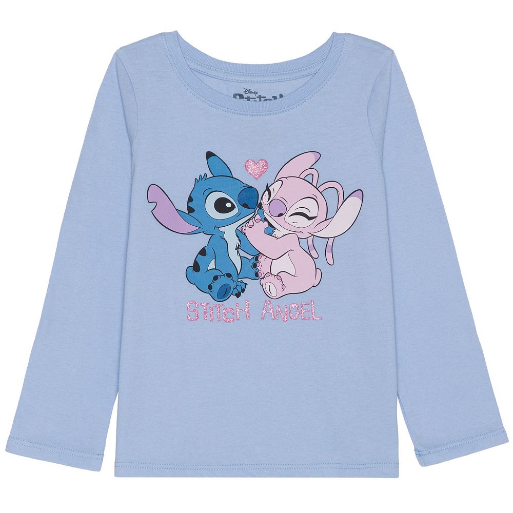 Girls 4-12 Jumping Beans® Disney's Stitch & Angel Long Sleeve Graphic Tee