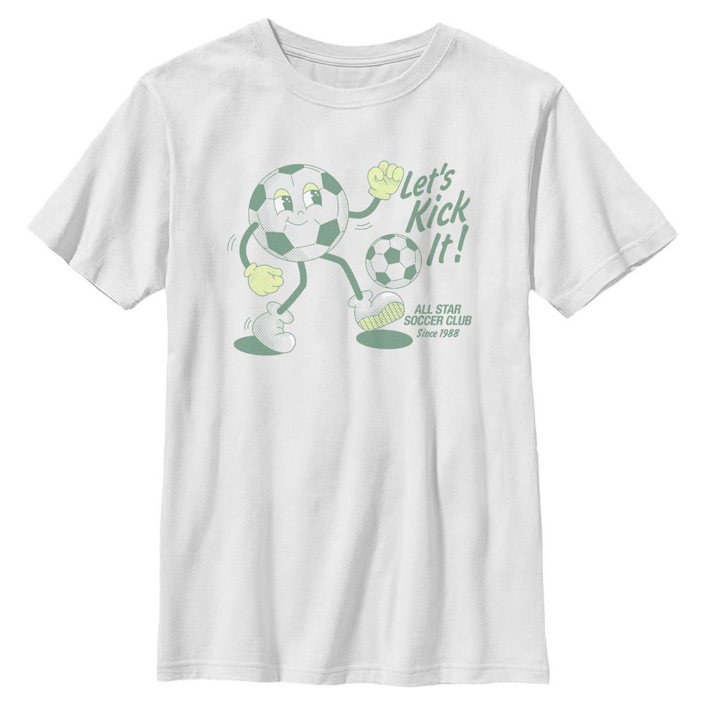 Boys 6-20 All Star Soccer Club Let's Kick It Graphic Tee