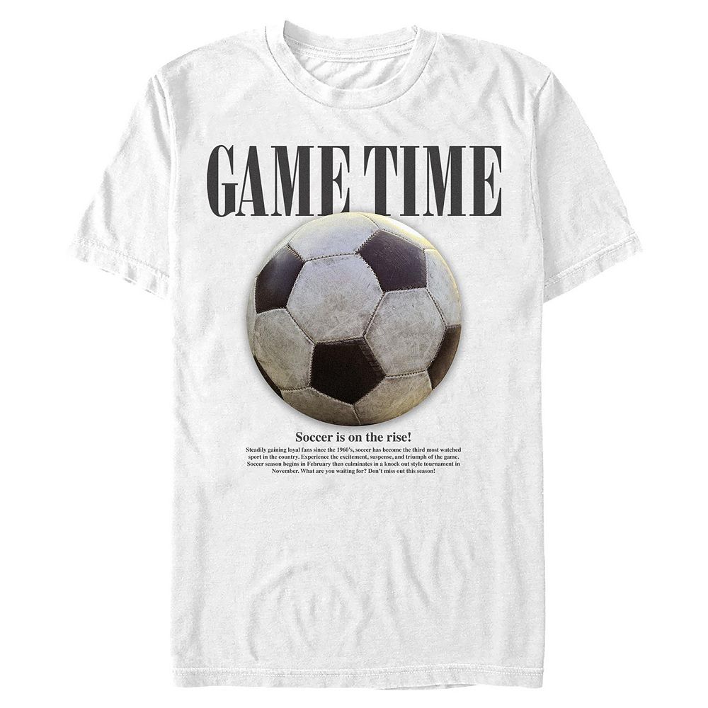 Men's Game Time Soccer Is On The Rise Graphic Tee