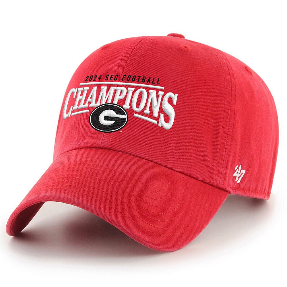 Men's '47 Red Georgia Bulldogs 2024 SEC Football Conference Champions ...
