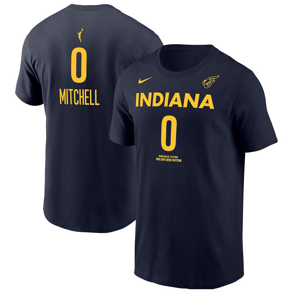 Men's Nike Kelsey Mitchell Navy Indiana Fever Explorer Edition Name ...