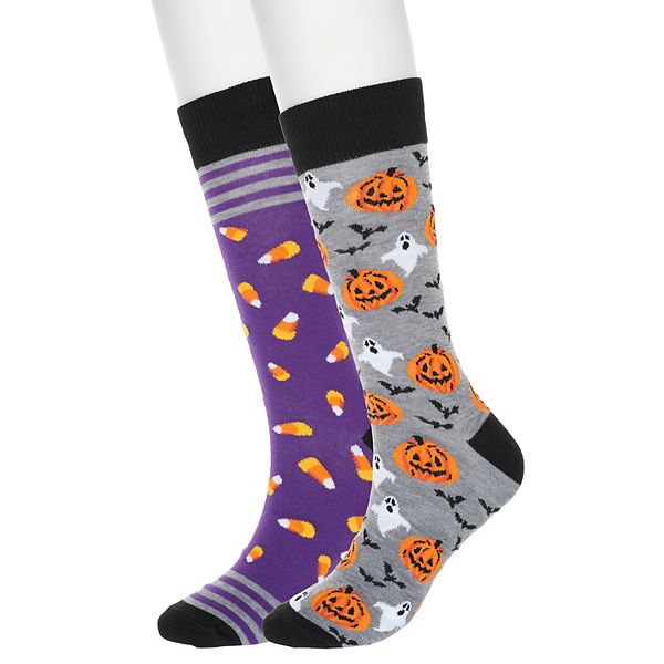 Men's Twisted Toes 2-pk. Halloween Socks
