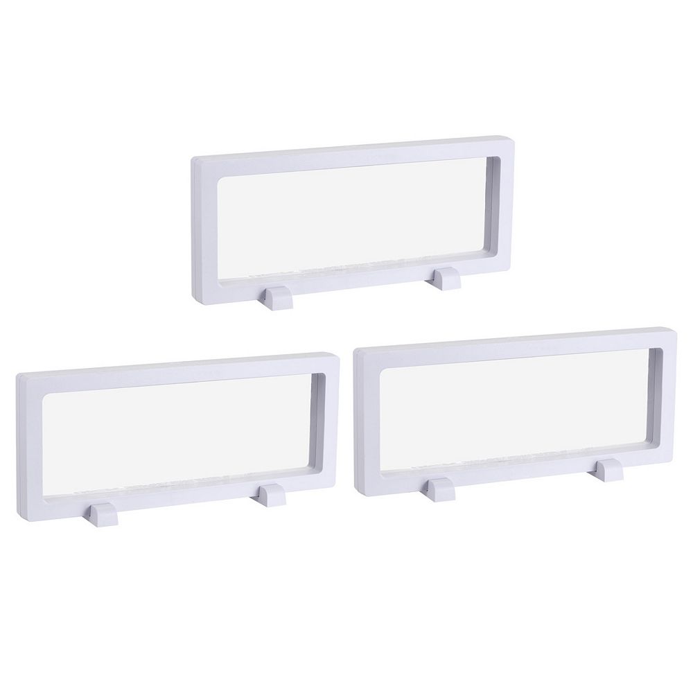 Floating Thin Film Display Box with Base 23cm x 9cm x 2cm Pack of 3