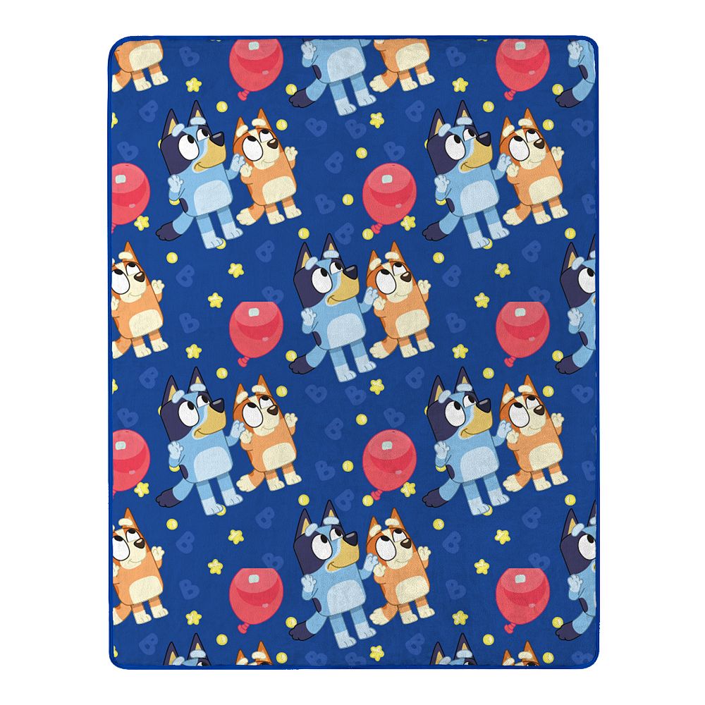 Bluey Balloon Silk Touch Throw Blanket