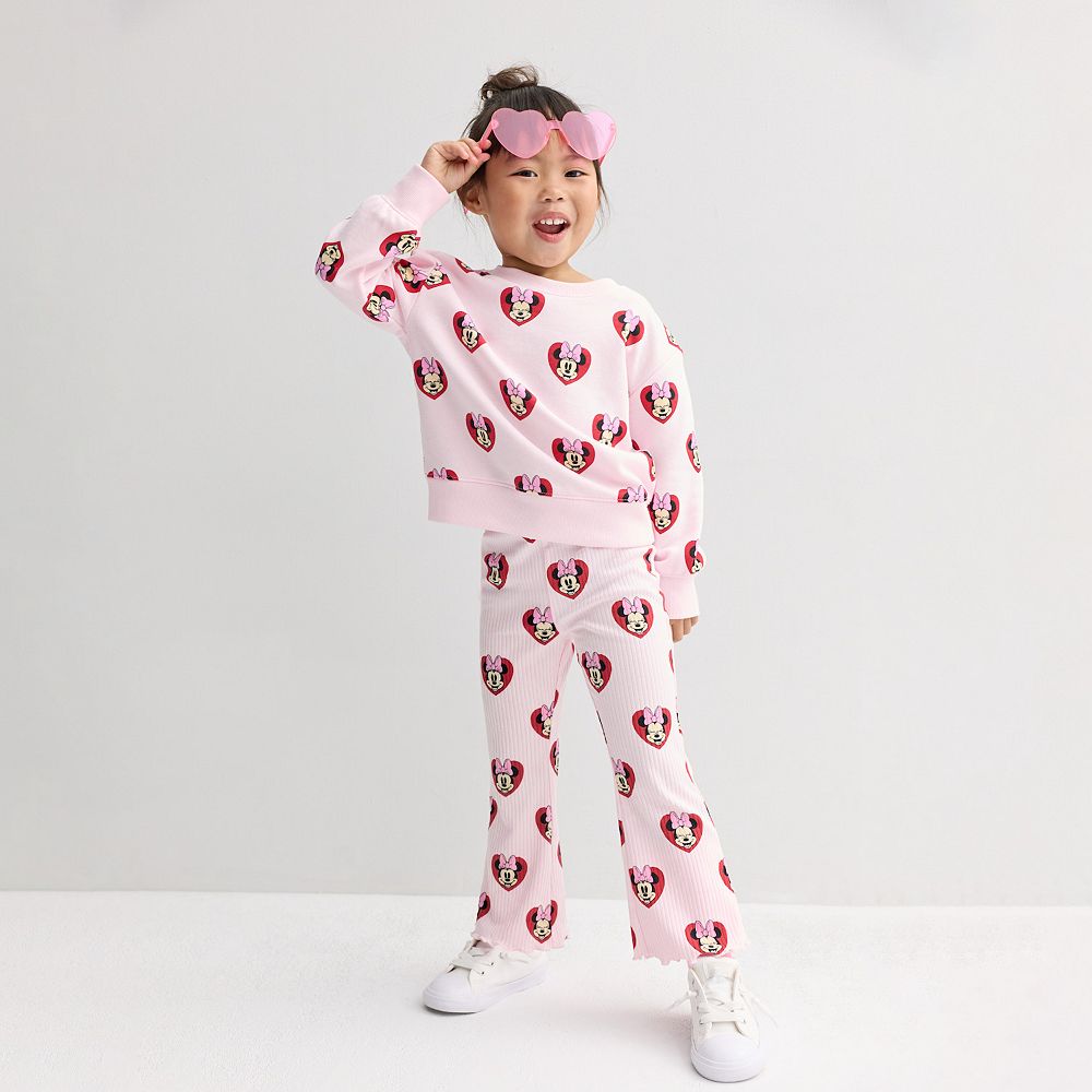 Baby & Toddler Jumping Beans® Disney's Minnie Mouse French Terry Crew ...