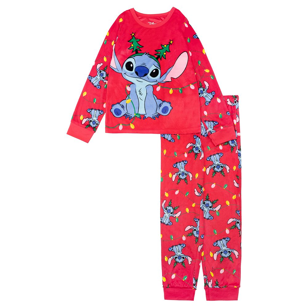 Girls 4-10 Disney's Lilo & Stitch Light Up 2-pc. Pajama Top & Bottoms Set
