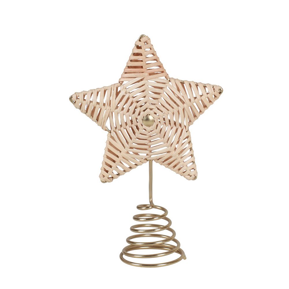 St. Nicholas Square® Rattan Star Christmas Tree Topper