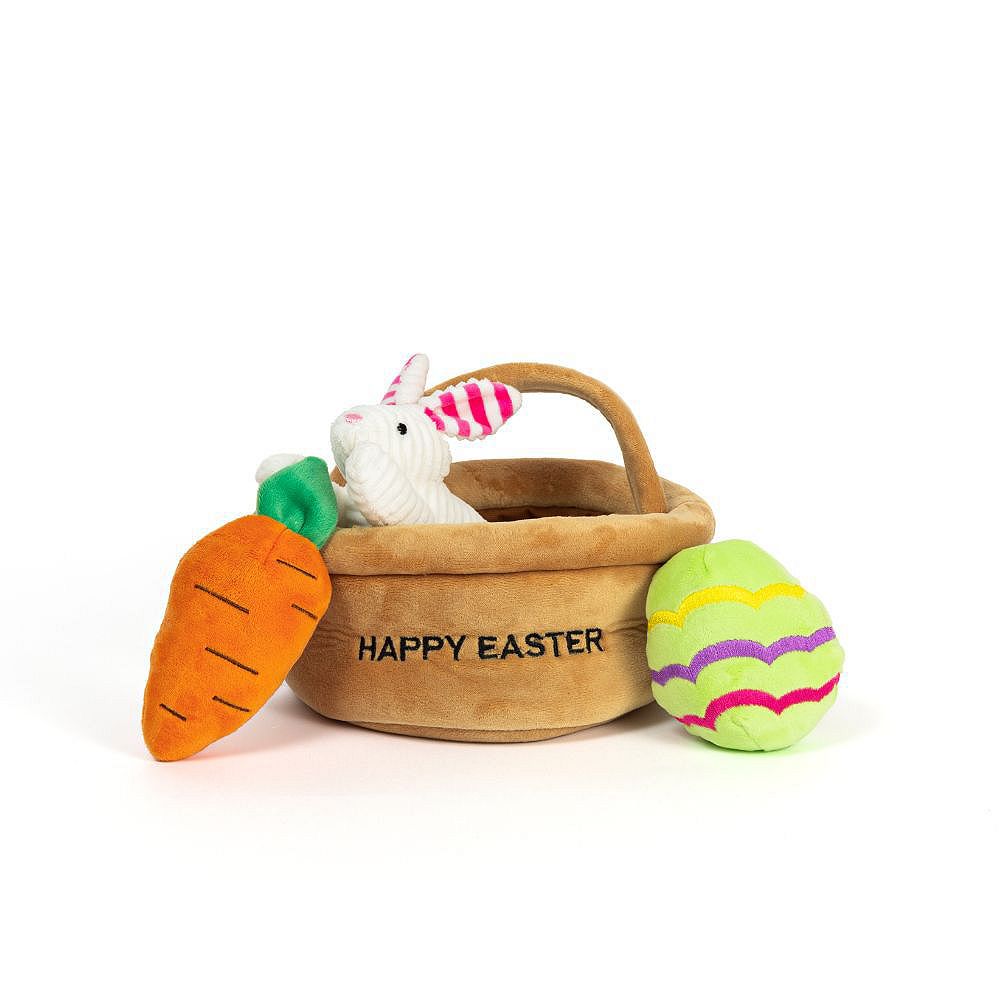 Midlee Hide A Toy Easter Basket Dog Toy