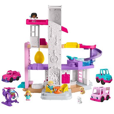 Fisher-Price Little People Barbie® DreamHouse Playset with 4 Vehicles ...