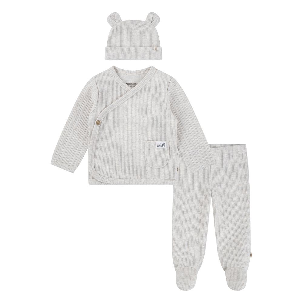 Newborn Baby Huggies Babywear® Jacket Footed Pants & Hat 3-Piece ...