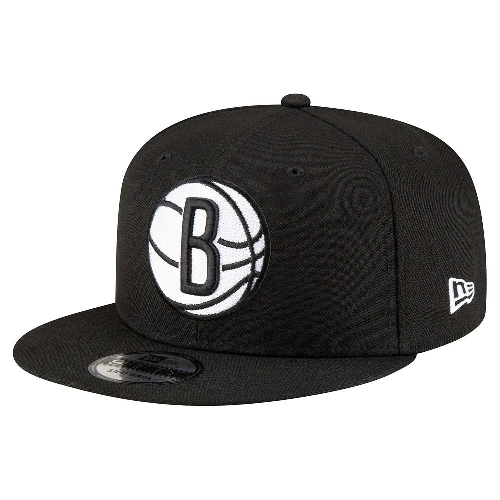 Men's New Era Black Brooklyn Nets 9FIFTY Snapback Hat