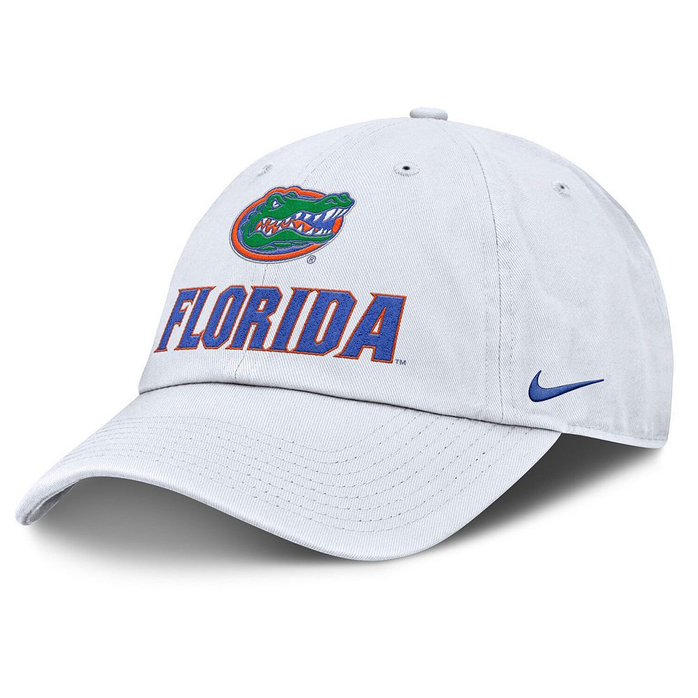 Men's Nike White Florida Gators 2025 Sideline Club Adjustable Hat