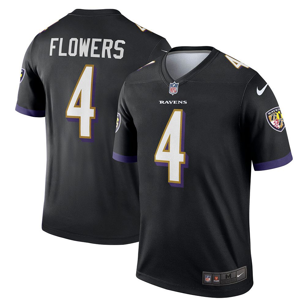 Men's Nike Zay Flowers Black Baltimore Ravens Legend Player Performance Top
