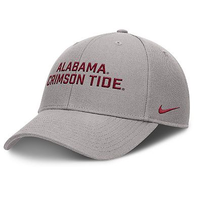 Men's Nike Gray Alabama Crimson Tide Rise Practice Adjustable Hat