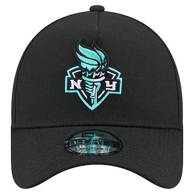 Men's New Era Black New York Liberty Core Logo A-Frame 9FORTY ...