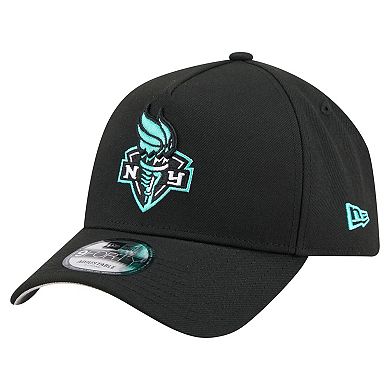 Men's New Era Black New York Liberty Core Logo A-Frame 9FORTY ...