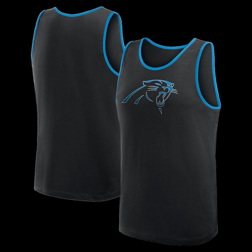 Men's Logo Athletic Black Carolina Panthers Unmatched Success Tank Top