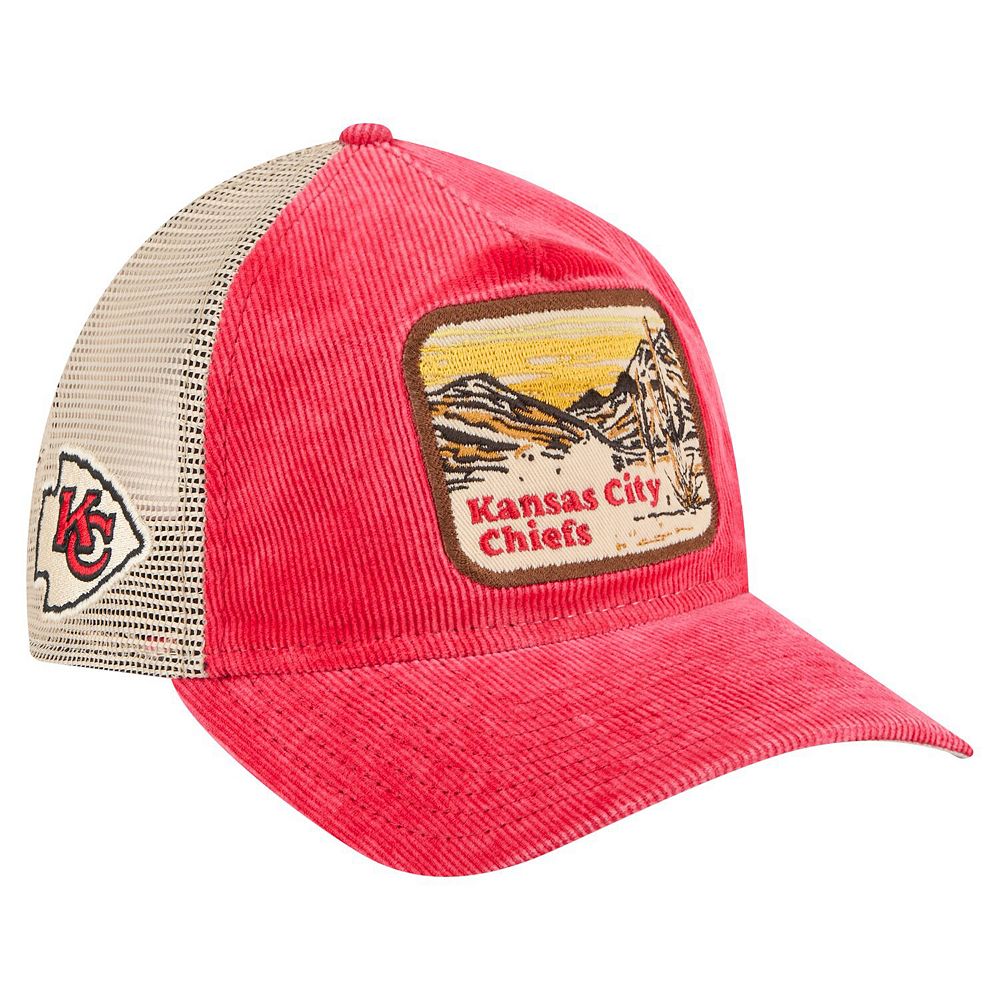 Men's New Era Red/Cream Kansas City Chiefs Vintage Landscape 9TWENTY A ...