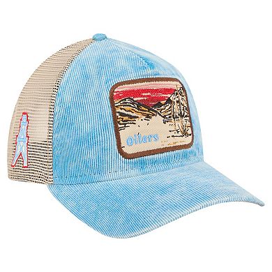 Men's New Era Light Blue/Cream Houston Oilers Vintage Landscape 9TWENTY ...