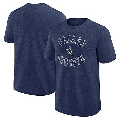 Men's Logo Athletic Heather Navy Dallas Cowboys Success T-Shirt
