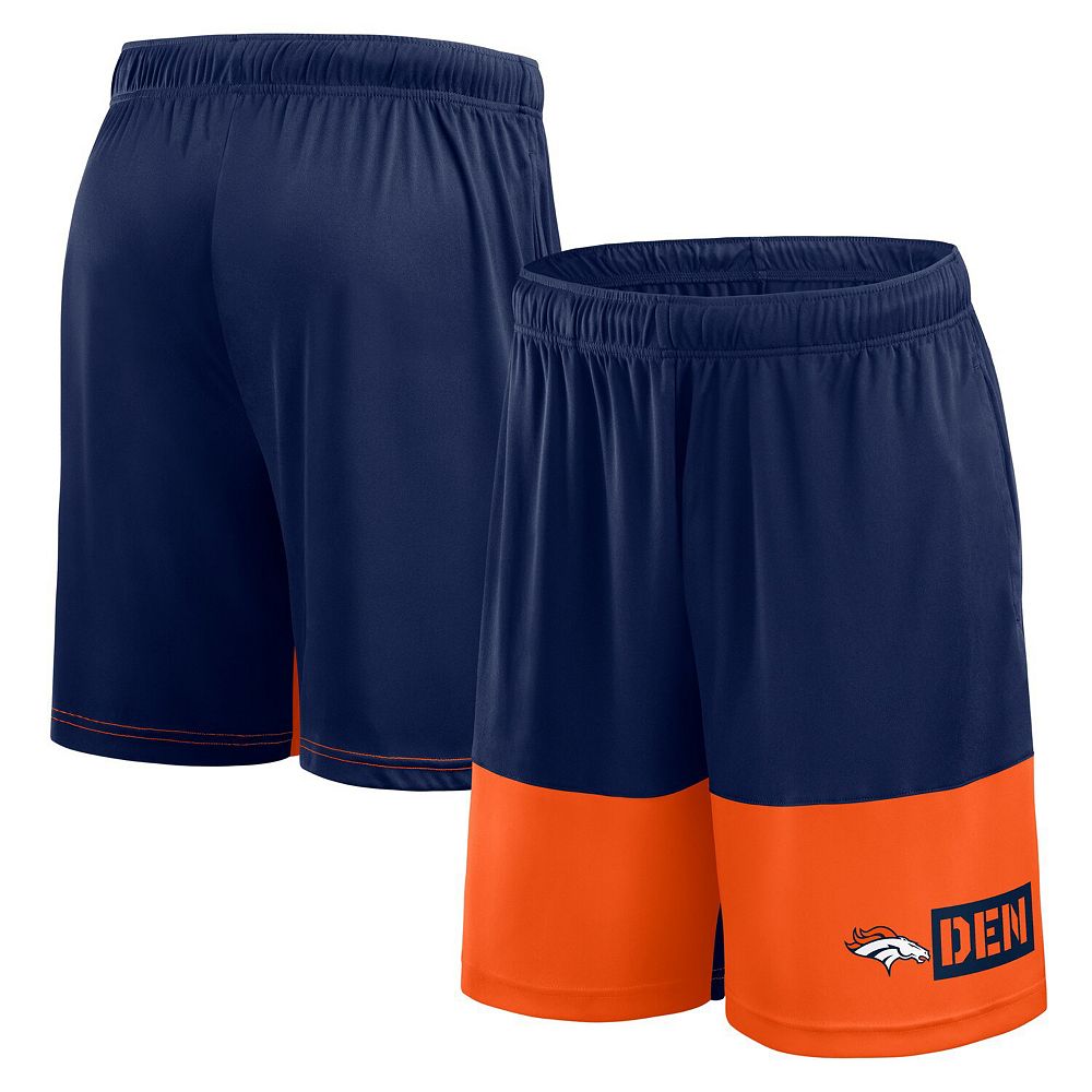 Men's Logo Athletic Navy Denver Broncos Best of the Best Shorts