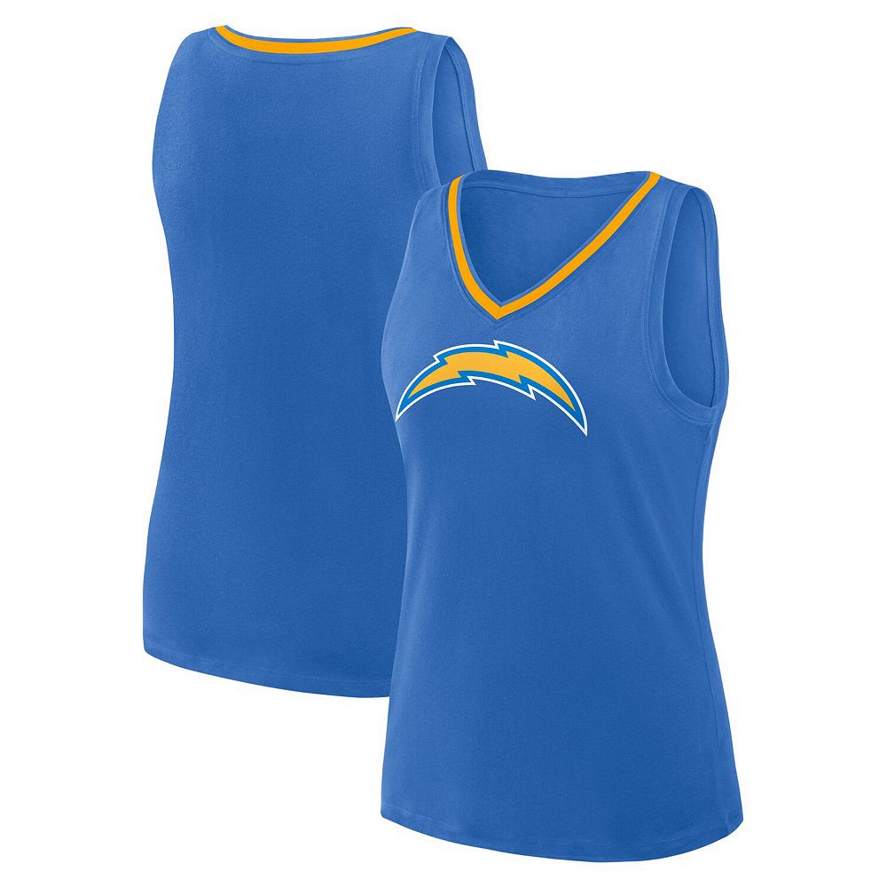Women's Logo Athletic Powder Blue Los Angeles Chargers Stellar Win V ...