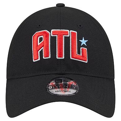 Unisex New Era Black Atlanta Dream Core Alt Logo 9TWENTY Adjustable Hat