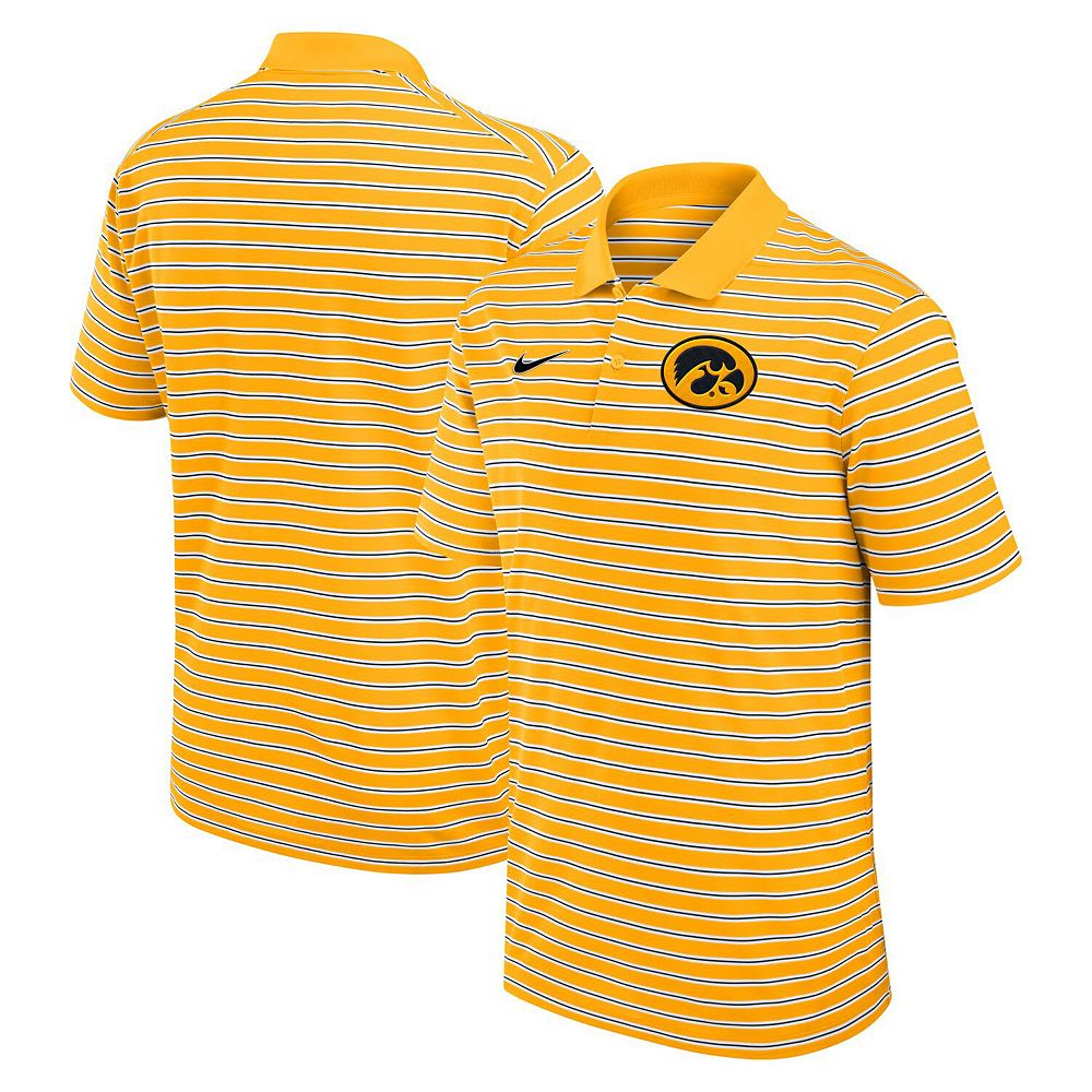 Men's Nike Gold/White Iowa Hawkeyes Primetime Victory Striped ...