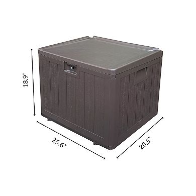 33 Gallon Waterproof Deck Box Outdoor Storage Solution for Patio Garden ...