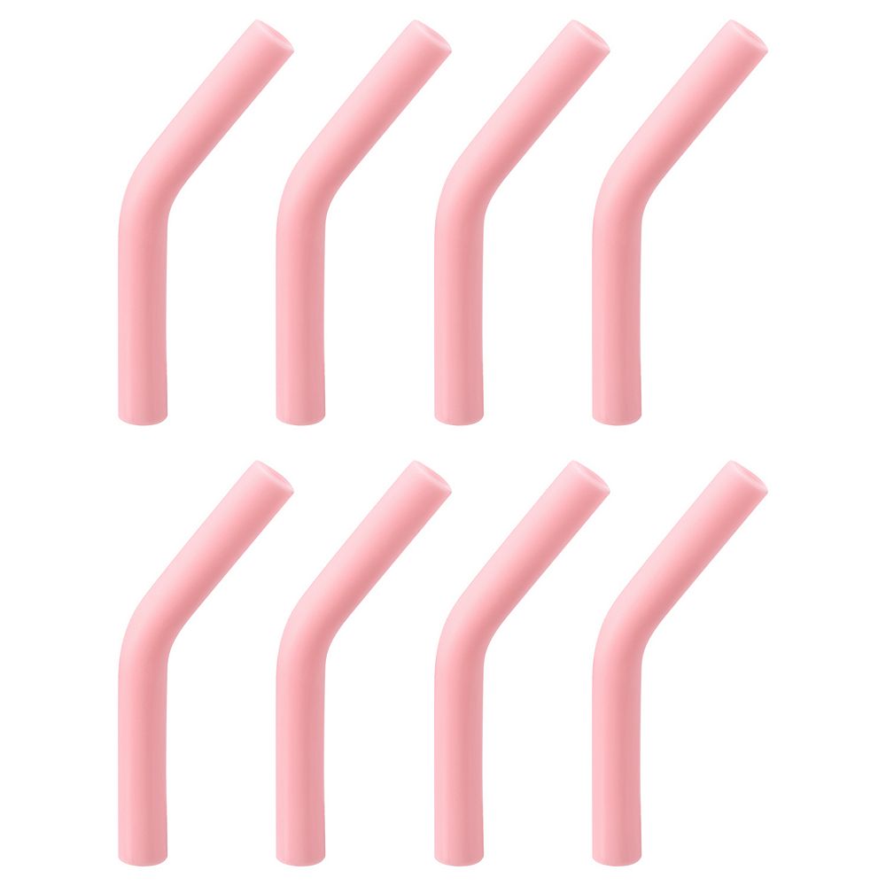 8pcs Silicone Straw Elbows Tips, Soft Reusable Metal Straw Covers Fit ...