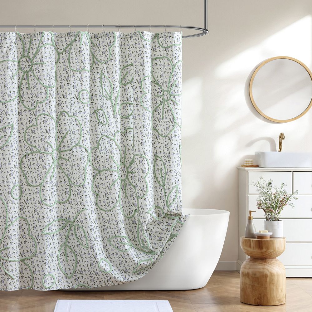 Peri Homeworks Blueberry Chenille Shower Curtain