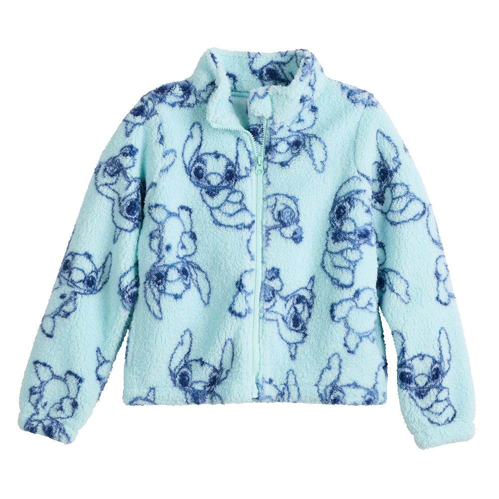Girls 3-16 Disney's Lilo & Stitch Cute Pose Full Zip Woobie Jacket