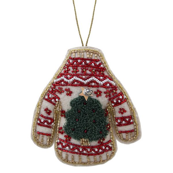 St. Nicholas Square® Beaded Holiday Sweater Christmas Ornament