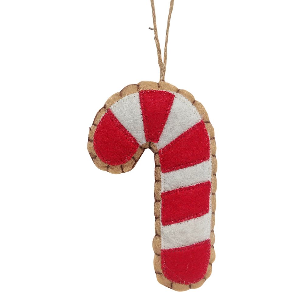 St. Nicholas Square® Felted Candy Cane Christmas Ornament