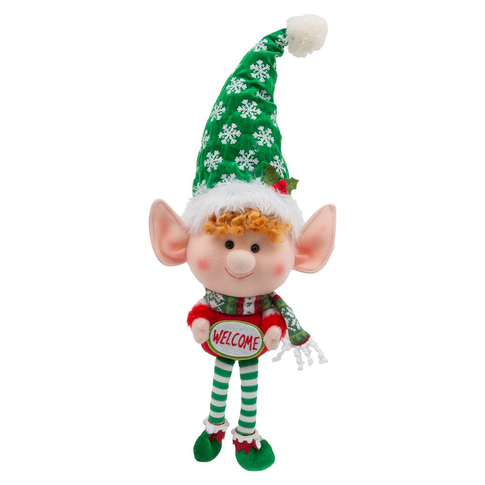 Green Elf Sitter Table Decor