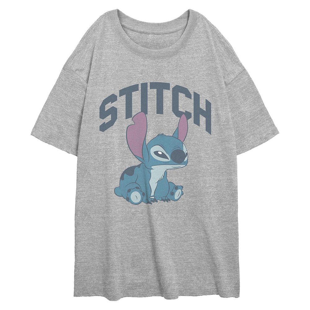 Disney's Lilo & Stitch Angry Face Juniors' Oversized Graphic Tee