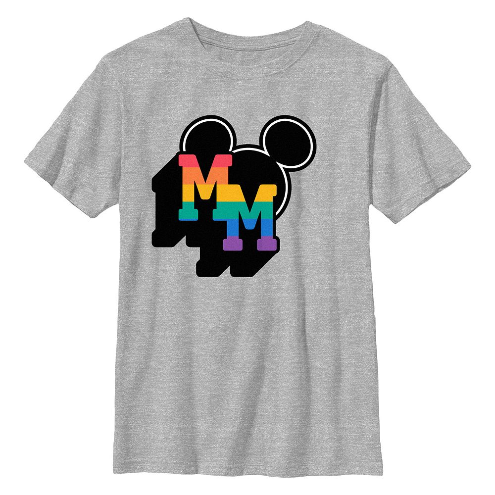 Disney's Mickey Mouse Rainbow Initials Boys 8-20 Graphic Tee