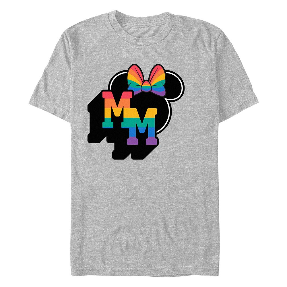 Disney's Minnie Mouse Rainbow Initials Men's Graphic Tee