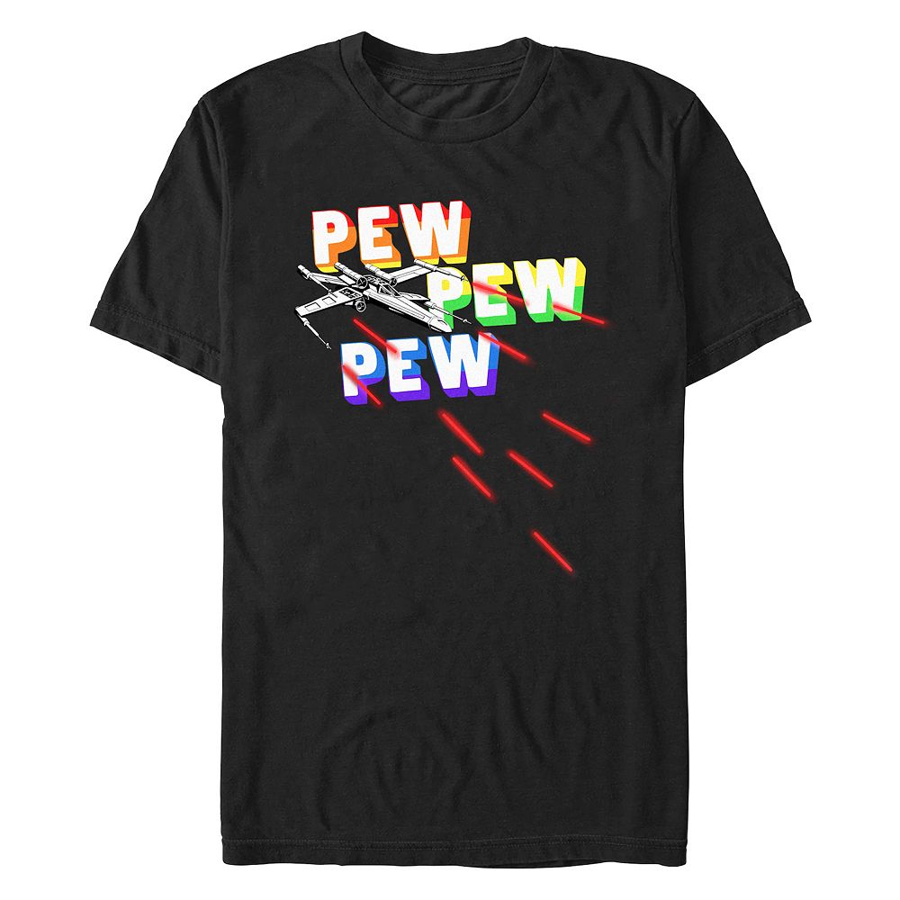 Men's Star Wars X-Wing Pew Pew Pew Graphic Tee
